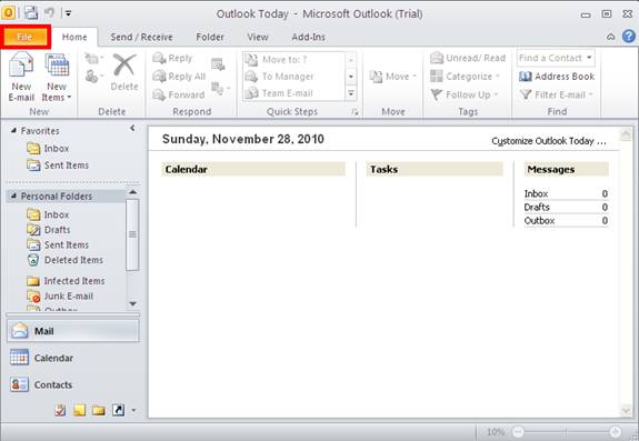 Configuring Accounts in Microsoft Outlook 2003 - Techyv.com